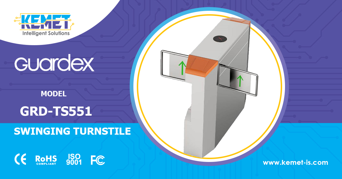 بوابات مترو ترنستايل GUARDEX GRD-TS551 | كيميت للحلول الذكية